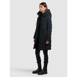Khujo Damen Steppmantel "LAIO 2IN1 (EINSATZ HERAUSNEHMBAR)"port blau, Gr. S, unifarben, 100% Polyester, M&auml;ntel