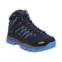 CMP Kinder Wanderschuh "KIDS RIGEL MID WP TREKKING SHOES", Gr. 31b.blau, blaustone, royal blau, Leder, Schuhe, wasserdicht