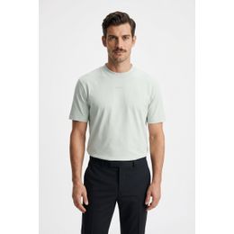 Hugo Herren T-Shirtlight, pastel gr&uuml;n331, Gr. M, unifarben, Single Jersey, Obermaterial: 100% Baumwolle, Shirts, Rundhalsausschnitt, Relaxed Fit,