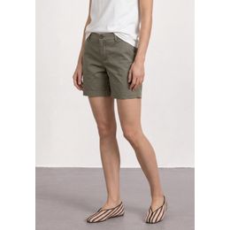 Street One Damen Shortsdusky gr&uuml;n, Gr. 46, unifarben, Web, 97% Baumwolle, 3% Elasthan, Hosen, Middle Waist