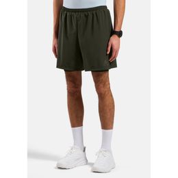 Odlo Essential 6 Inch 2-In-1 Short Bekleidung Herren gr&uuml;n
