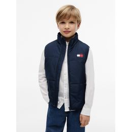 Tommy Hilfiger Jungen Steppwesteschwarz night navy, Gr. 12, unifarben, Web, Obermaterial: 100% Polyester. Futter: 100% Polyester. F&uuml;llung: 50%