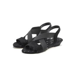 VIVANCE BY LASCANA Sandalette 'Sommerschuh, offener Schuh, Sandale,' schwarz Gr. 38 f&uuml;r Damen