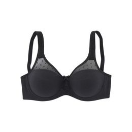 NUANCE BY LASCANA Minimizer-BH schwarz Gr. 80D. Mit B&uuml;gel. Nachhaltig.