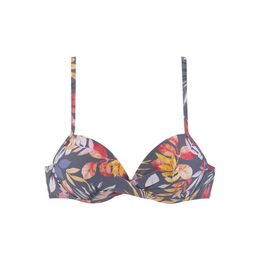 Vivance Push-Up-Bikini-Top 'Leilani' mehrfarbig Gr. 34 Cup C. Mit B&uuml;gel. Nachhaltig.