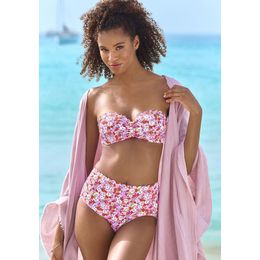 Lascana B&uuml;gel-Bandeau-Bikini-Top 'Jasmin' mehrfarbig Gr. 34 Cup B. Mit Seitlichen St&auml;bchen Und Mit B&uuml;gel