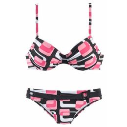 Kangaroos Set: B&uuml;gel-Bikini mehrfarbig Gr. 36 Cup C. Mit B&uuml;gel