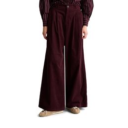 Marc O'Polo Damen Chinohose "aus Organic Cotton"mahagony jam, Gr. M, MARC O'POLO DENIM, unifarben, Cord, Obermaterial: 100% Baumwolle, Hosen
