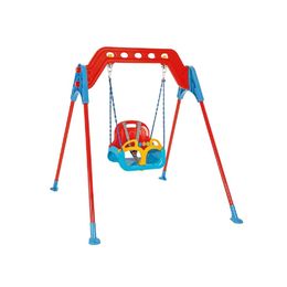 Pilsan Babyschaukel Swing 07968 mit Metallrahmen, R&uuml;ckenlehne, abnehmbarer B&uuml;gel blau