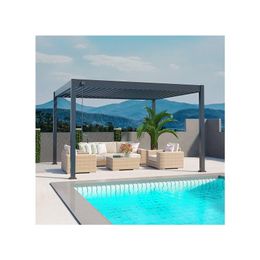 Weide Deluxe Pavillon Terrassen&uuml;berdachung Aluminium 3 X 4 M Anthrazit
