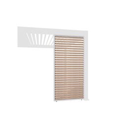 Weide Holzoptik Lamellenwand F&uuml;r Pergola Aus Aluminium 3 Ma&szlig;e0.93 Meter