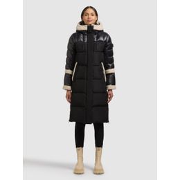 Khujo Damen Steppmantel "DESNA2"schwarz, Gr. S, unifarben, 100% Polyester, M&auml;ntel