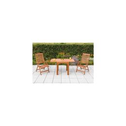 Merxx Gartenm&ouml;bel Set 3tlg. Vitoria Balkontisch Balkon-Set