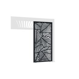 Weide Dekorative Wand F&uuml;r Pergola Aus Aluminium 3 Ma&szlig;e Grau1.13 Meter