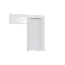 Weide Vertikale Lamellenwand F&uuml;r Pergola Aus Aluminium 3 Ma&szlig;e Wei&szlig;0.93 Meter