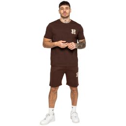 Enzo Milano | Herren Applikation Emblem T-Shirt und Shorts Set
