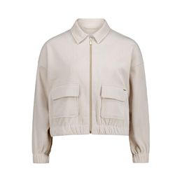 BETTY & CO BETTY & CO Damen Canvasjacke "Damen mit Taschen"cream, Gr. 36, Obermaterial: 90% Polyester, 9% Polyamid, 1% Elasthan. Futter: 100% Polyester, Jacken