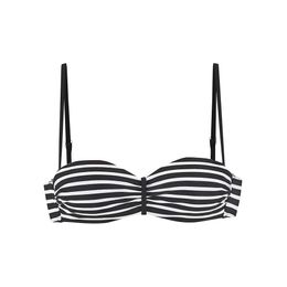 Venice Beach Bikini-Oberteil in Schwarz/ Wei&szlig; - 40% | Gr&ouml;&szlig;e 40B-Cup | Damen-bademode