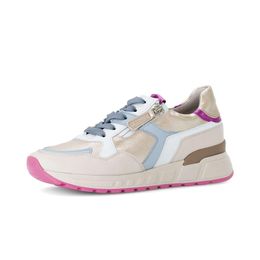 Gabor Damen Sneaker "Sneaker low", Gr. 38,5gold, blau, rosa, Schuhe