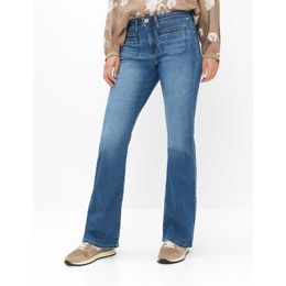Brax Damen 5-Pocket-Jeans "Style SHAKIRA"hellblau, Gr. 18, Denim/Jeans, 62% Baumwolle, 30% Lyocell, 6% Elastomultiester, 2% Elasthan, Jeans