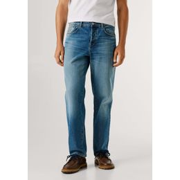 Pepe Jeans Herren Straight-Jeans "straight leg jeans STRAIGHT JEANS DALSTON SPRING STONE"13oz blau comfort stretch, Gr. 32, 99% Baumwolle, 1%