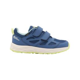 Jack Wolfskin Sneakers "Woodland 2 Texapore" in Blau/ Limette - 44% | Gr&ouml;&szlig;e 27 | Kindersneakers