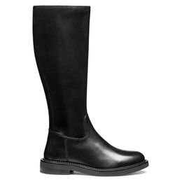 Geox Leder-Stiefel "Serilda" in Schwarz - 49% | Gr&ouml;&szlig;e 37,5 | Damen-stiefel