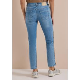 Cecil Damen Comfort-fit-Jeansauthentic used wash, Gr. 36, unifarben, Jeans, 78% Baumwolle, 20% Polyester, 2% Elasthan, Jeans, Middle Waist