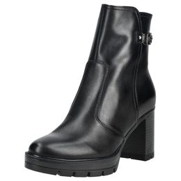 Nero Giardini Damen High-Heel-Stiefelette "Nero Giardini Stiefelette Leder", Gr. 39schwarz, Leder, Schuhe