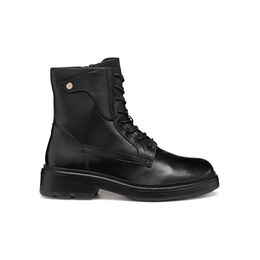 Geox Leder-Boots "Swelen" in Schwarz - 53% | Gr&ouml;&szlig;e 41 | Damen-stiefel