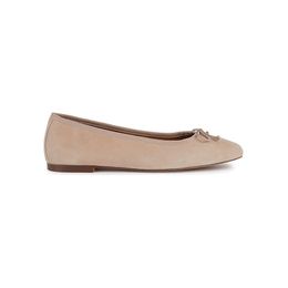 Geox Leder-Ballerinas "Marsilea" in Beige - 52% | Gr&ouml;&szlig;e 37 | Damen-ballerinas