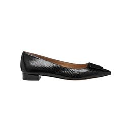 Geox Leder-Ballerinas "Giselda" in Schwarz - 42% | Gr&ouml;&szlig;e 39,5 | Damen-ballerinas