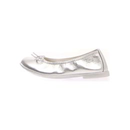 Naturino Leder-Ballerinas "Margot" in Silber - 58% | Gr&ouml;&szlig;e 34 | Kinderballerinas