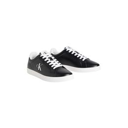 Calvin Klein Herren Sneaker "3 CUPSOLE DERBY PU TMB", Gr. 43schwarz, wei&szlig;, Lederimitat, kontrastfarbene Details, unifarben mit Farbeinsatz, Basic,