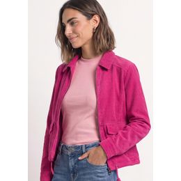 Street One Damen Cordjackemagenta dream, Gr. 44, unifarben, Web, Obermaterial: 100% Baumwolle. Futter: 100% Polyester, Jacken, mit Tunnelzugsaum