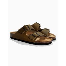 Sunbay Leder-Pantoletten "Trefle" in Braun - 54% | Gr&ouml;&szlig;e 39 | Damen-pantoletten
