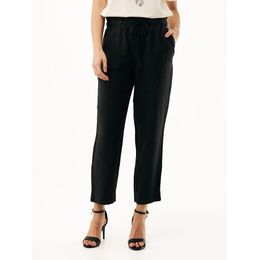 Mexx Leinen-Hose in Schwarz - 62% | Gr&ouml;&szlig;e 44 | Damenhosen