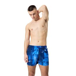 Speedo Badeshorts "Eco Dig" in Blau/ Wei&szlig; - 26% | Gr&ouml;&szlig;e L | Herren-bademode-sport