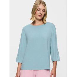 Triumph Pyjama-Oberteil "Aura Spotlight" in Hellblau - 50% | Gr&ouml;&szlig;e 38 | Damen-loungewear