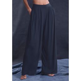 Lascana Damen Schlupfhose, Blau, Gr. 44/46, Sommerhosen, Material: Polyester