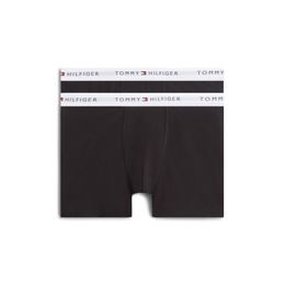 Kinder Boxershorts "2PK BOXER BRIEF", Tommy Hilfiger Underwear, Gr. 128schwarz, schwarz, Jersey, Obermaterial: 95% Baumwolle, 5% Elasthan,
