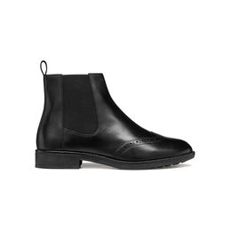 Geox Leder-Chelsea-Boots "Jaylon 2" in Schwarz - 42% | Gr&ouml;&szlig;e 37 | Stiefeletten