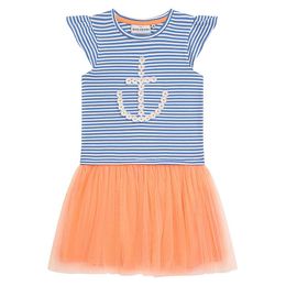 Danamade Kleid "Sarah" in Blau/ Orange - 54% | Gr&ouml;&szlig;e 140 | Kinderkleider