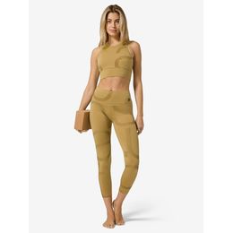 super.natural Trainingsleggings "Capital Logo" in Ocker - 58% | Gr&ouml;&szlig;e L | Damen-sporthosen