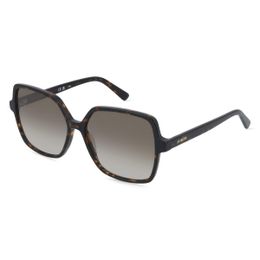Love Moschino MOL102/S | Damen-Sonnenbrille | Fassung: Vollrand, Quadratisch, Acetat, Havanna | Glasfarbe: Braun