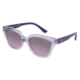 Vogue eyewear VJ2021 | Damen-Sonnenbrille | Fassung: Vollrand, Quadratisch, Acetat, Violett Transparent | Glasfarbe: Violett Verlaufend