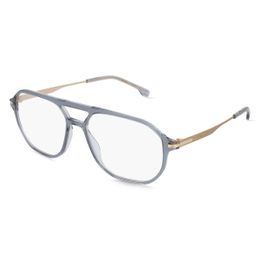 HUGO BOSS BOSS 1890 Brille Herren | Fassung: Vollrand, Geometrisch, Grau Gold