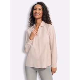 Heine Damen Karobluse, Rosa, Gr. 50, Blusen langarm, Material: Baumwolle