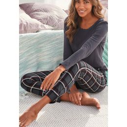s.Oliver Damen Pyjamahose, Rot, Gr. 36/38, Pyjamas, Material: Baumwolle