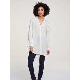 Heine Damen Schlupf-Bluse, Natur, Gr. 46, Blusen langarm, Material: Polyester